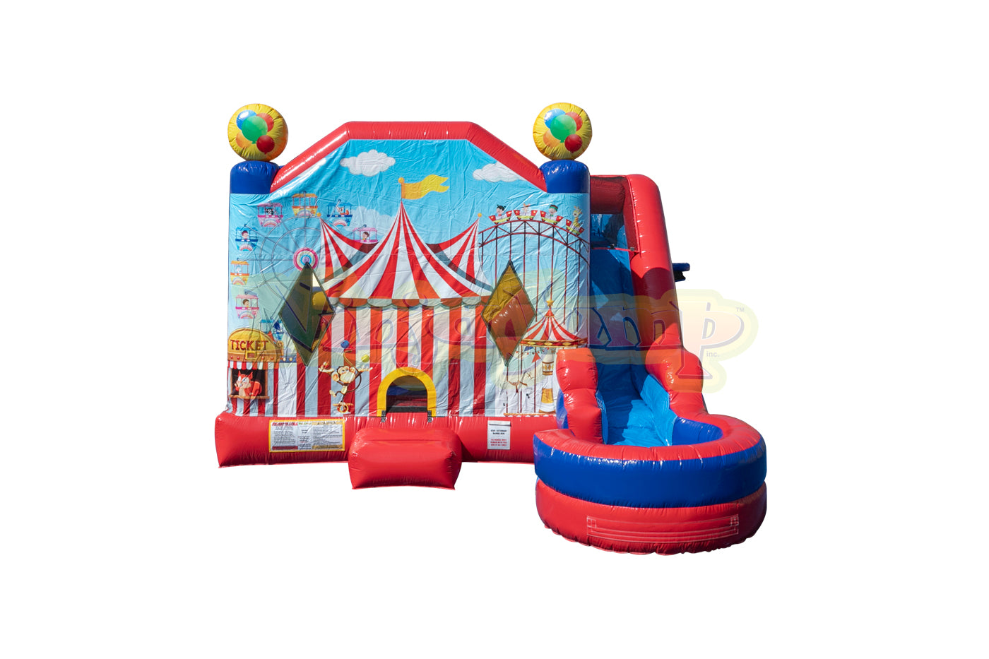 Ninja-Jump-Carnival and Circus Combo 7 Inflatable Pool-BB2414-TX